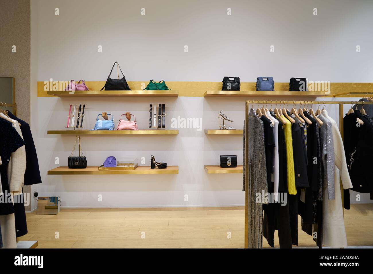 SINGAPORE - NOVEMBER 05, 2023: interior shot of Maje store in the ...