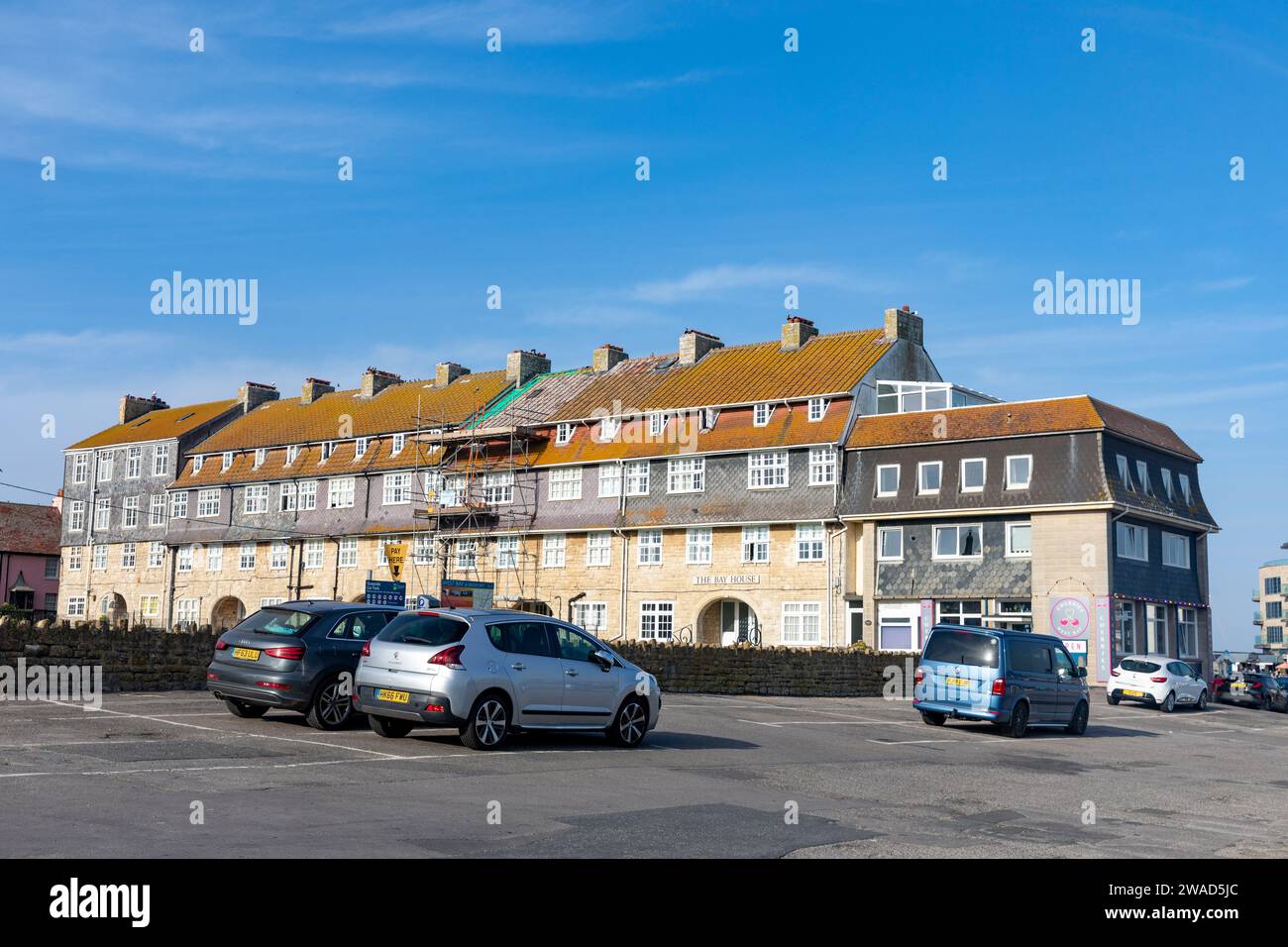 West Bay harbour Bridport and the Bay residential apartment building on ...