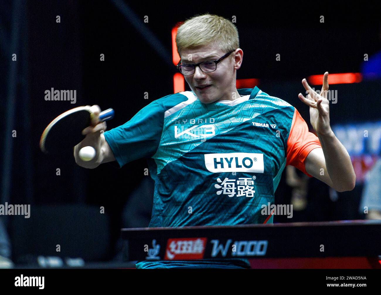 Doha, Qatar. 3rd Jan, 2024. Felix Lebrun of France competes during the ...