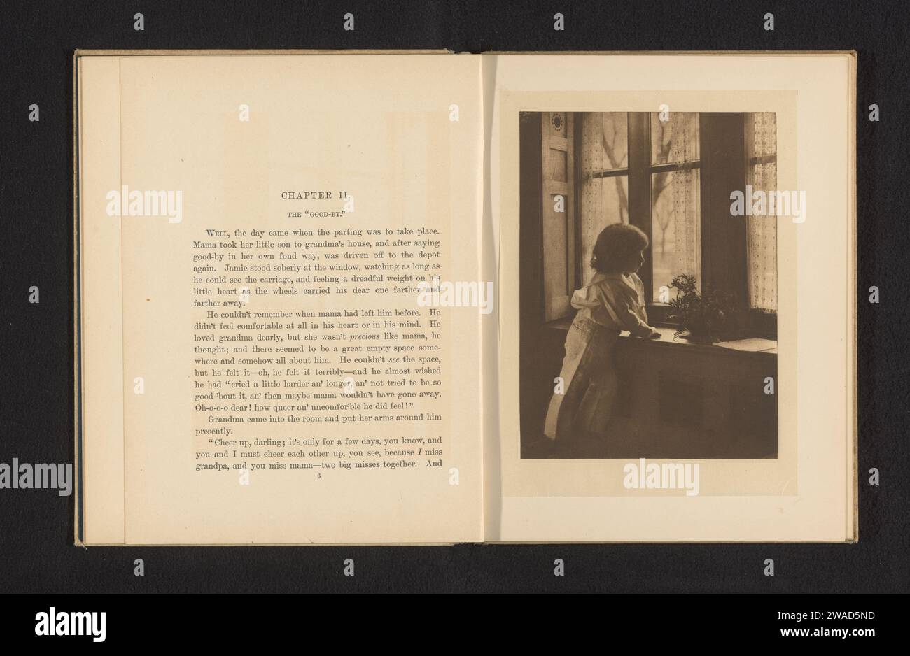 Boy looks out the window, Emma Justine Farnsworth, c. 1890 - in or ...