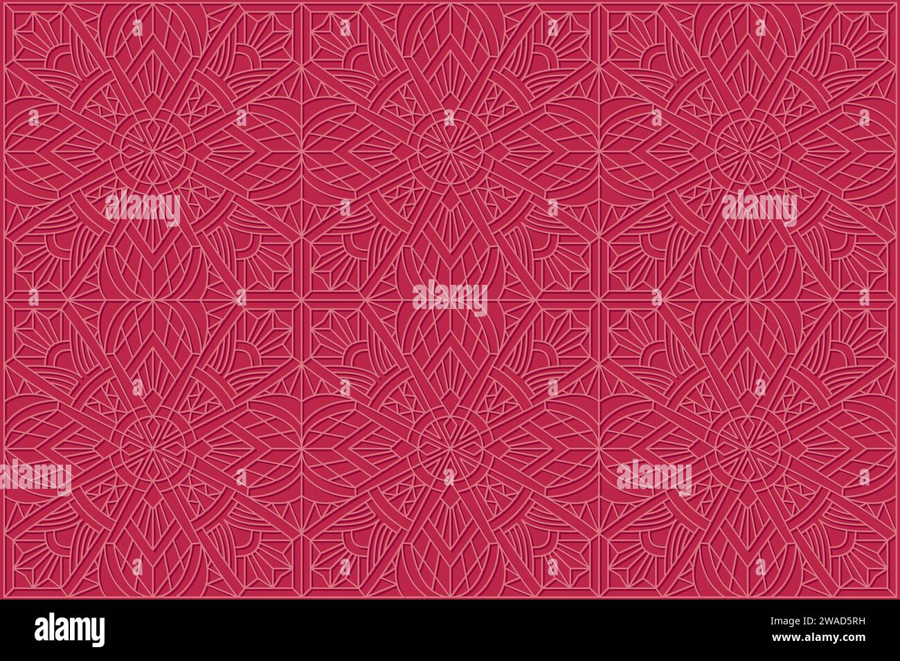 Viva Magenta palette design. Abstract minimal geometric background with ...