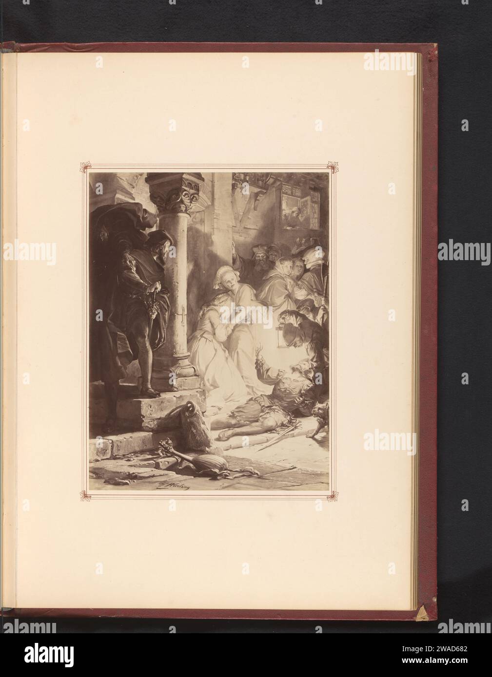 Photo production of a drawing by Gretchen and the body of her deceased ...