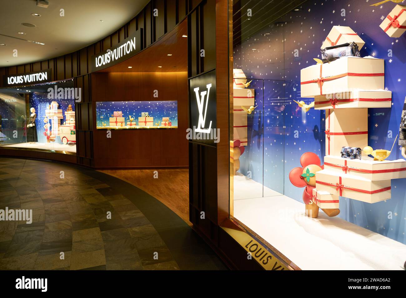 SINGAPORE - NOVEMBER 05, 2023: entrance to Louis Vuitton's store in the ...