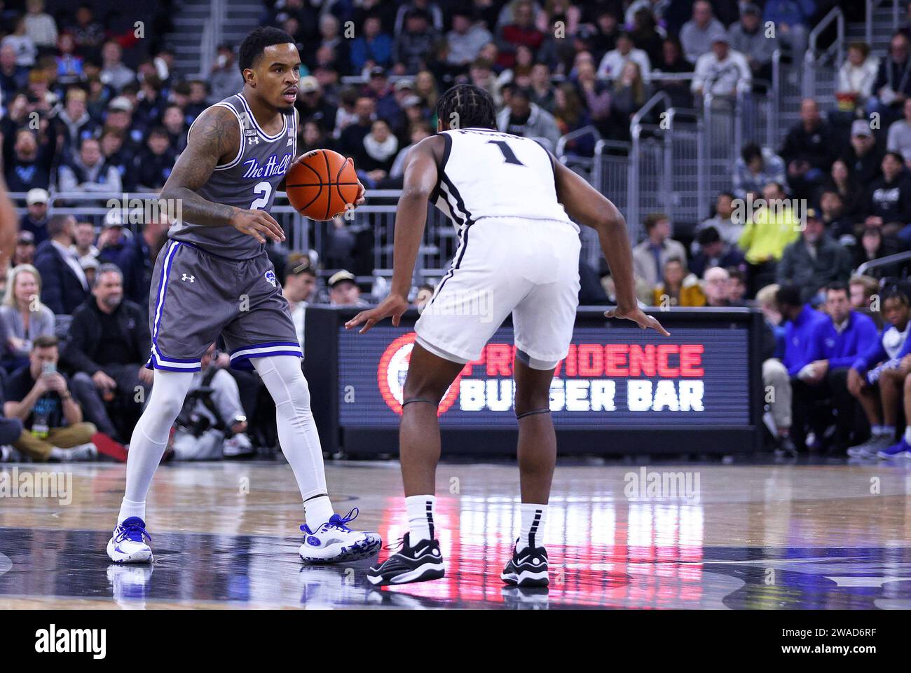 PROVIDENCE, RI - JANUARY 03: Seton Hall Pirates guard Al-Amir Dawes (2 ...