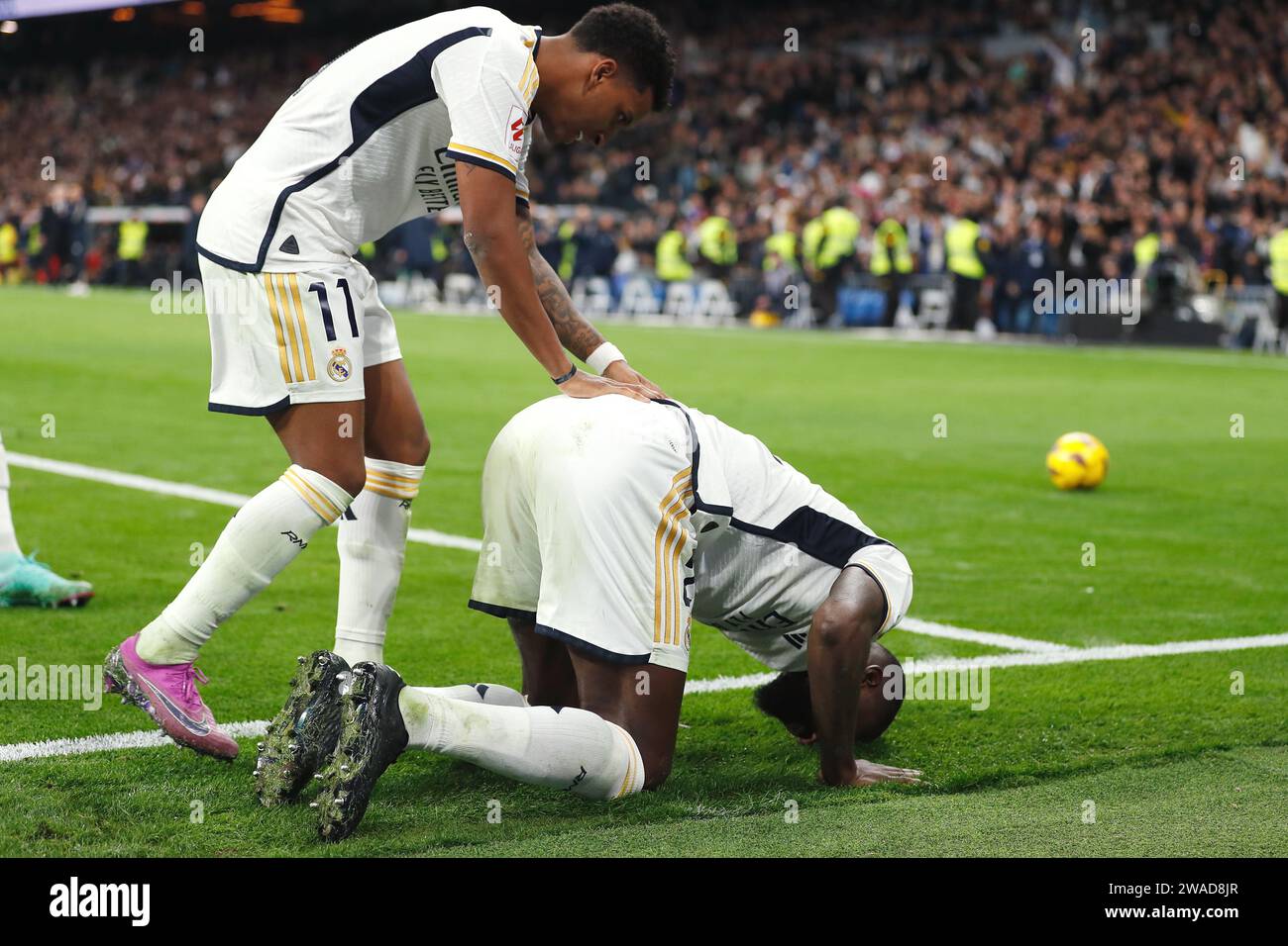 Madrid, Spain. 3rd Jan, 2023. (L-R) Rodrygo Goes. Antonio Rudiger (Real ...