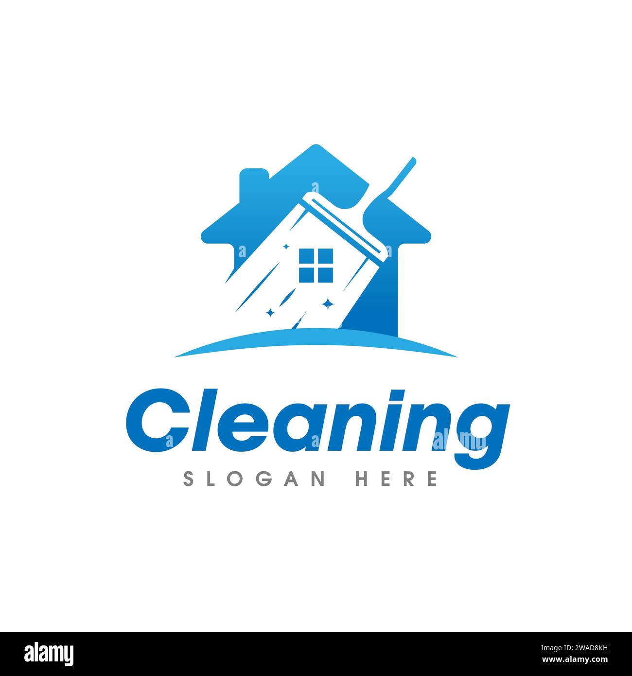 House Cleaning Service Business Logo Symbol Icon Design Template Stock ...