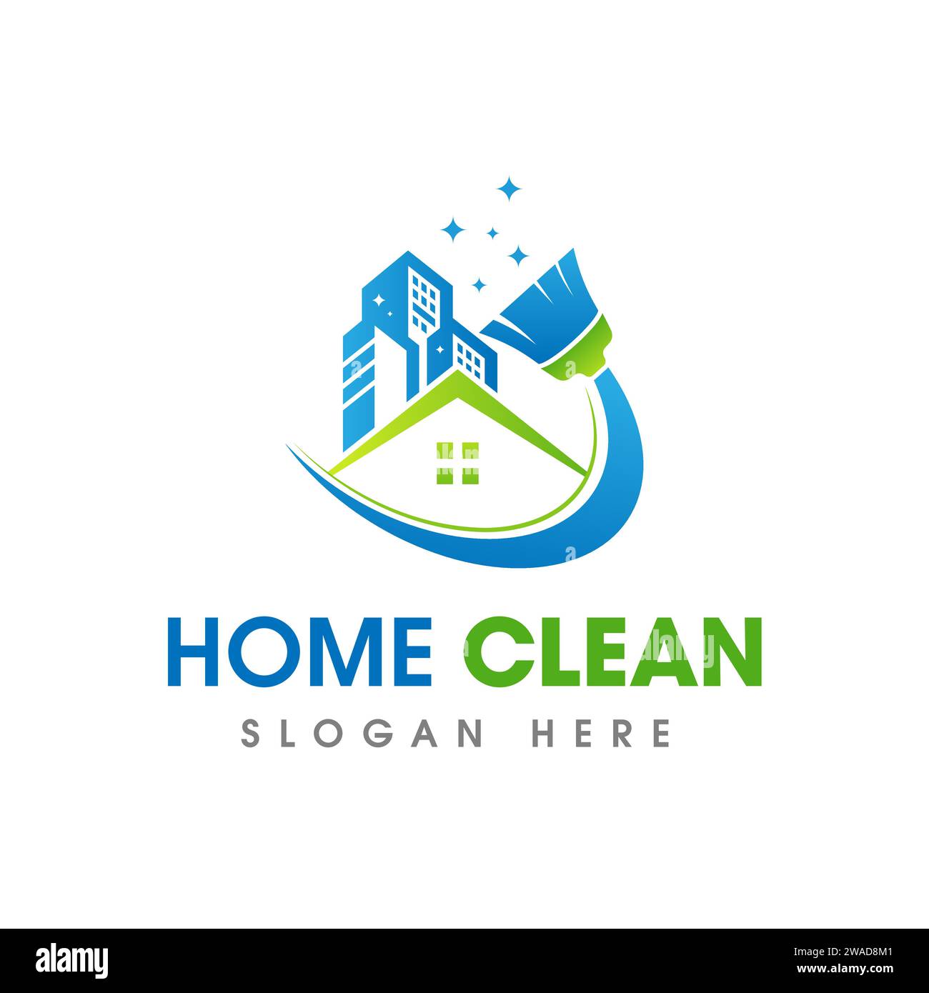 Cleaning Service Business Logo Symbol Icon Design Template Stock Vector ...