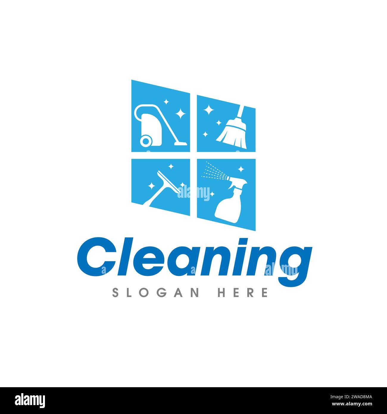 Creative Cleaning Service Business Logo Symbol Icon Design Template ...