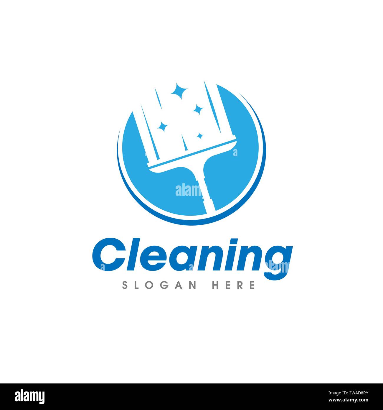 Cleaning Service Logo. Window glass cleaning vector logo Stock Vector ...