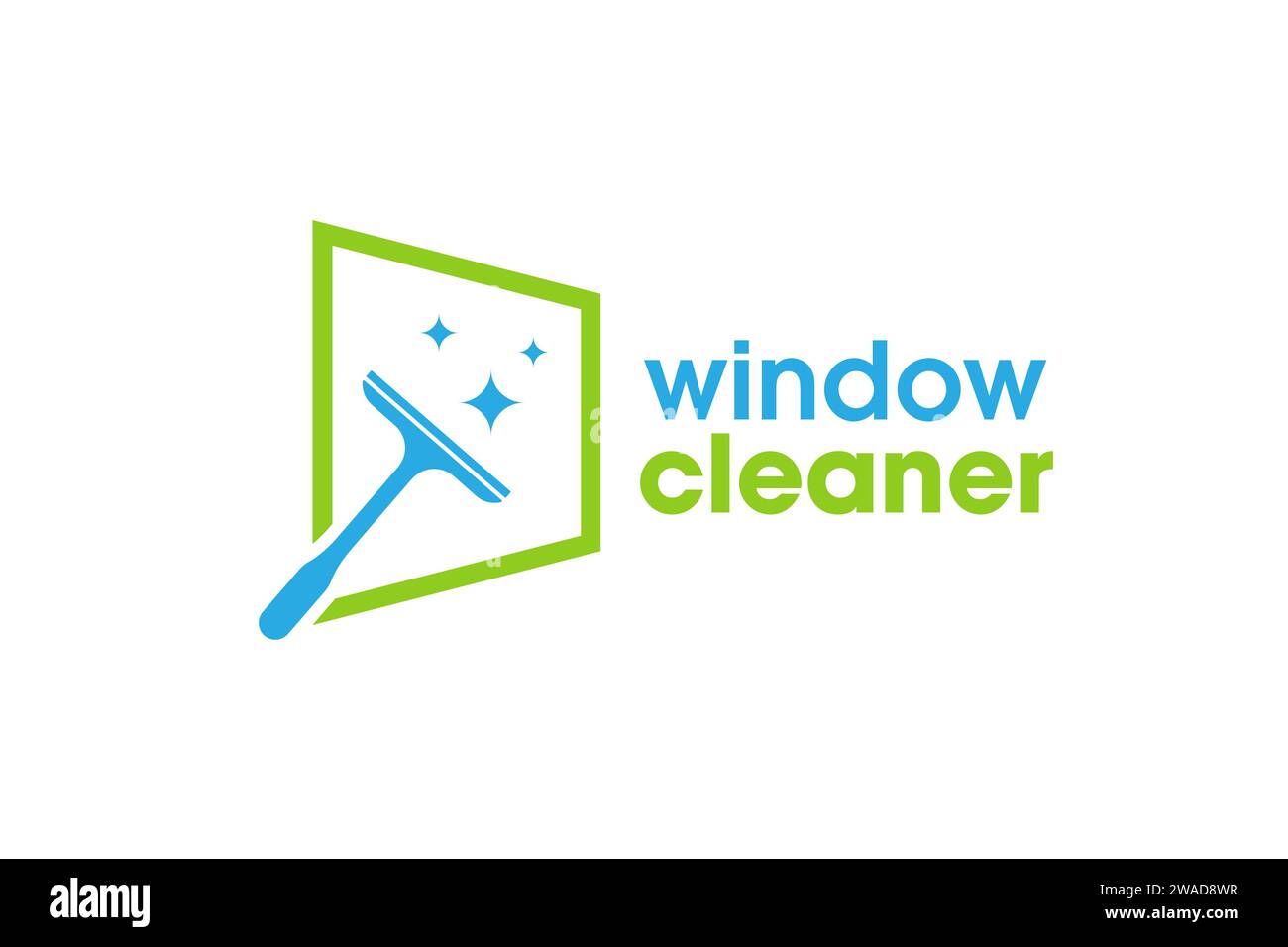 Window cleaning service logo. Window glass cleaning vector logo Stock ...