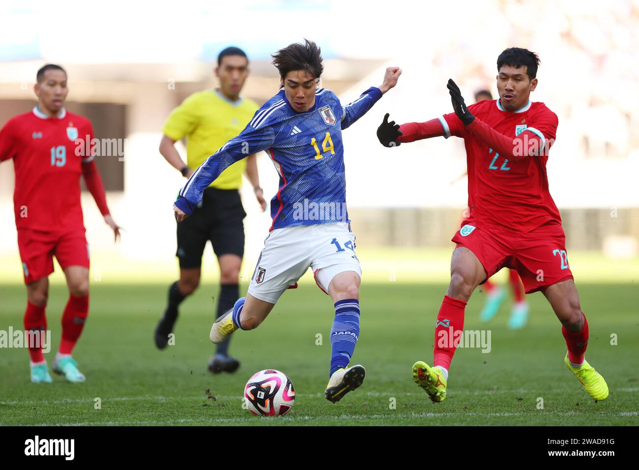 Tokyo, Japan. 1st Jan, 2024. Junya Ito (JPN) Football/Soccer : TOYO TIRES CUP 2024 match between ...