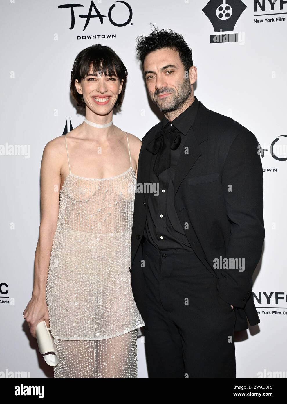 Actors Rebecca Hal, left, and Morgan Spector, attend the New York Film ...