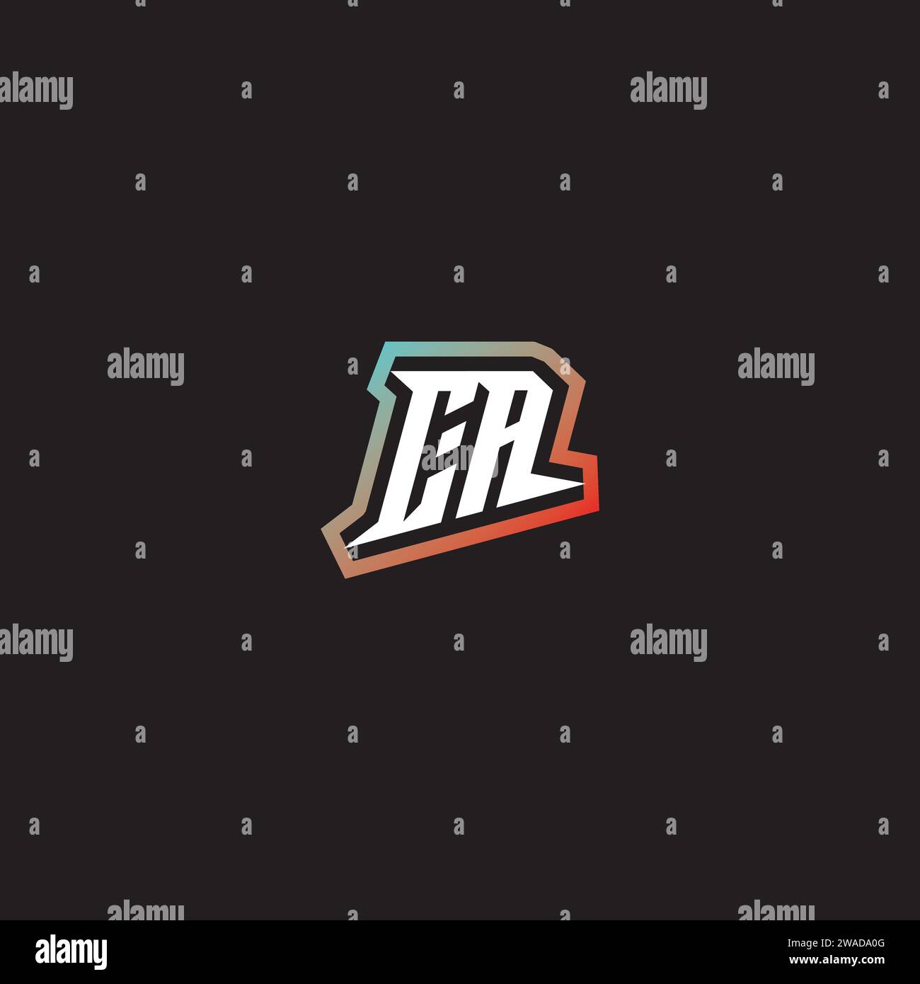 CA letter combination cool logo esport initial and cool color ...