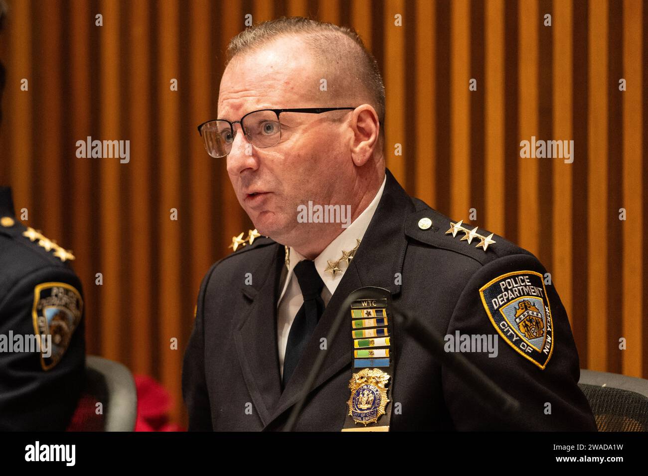 Chief of Crime Control Strategies Michael Lipetri speaks during announcement end-of-year ...