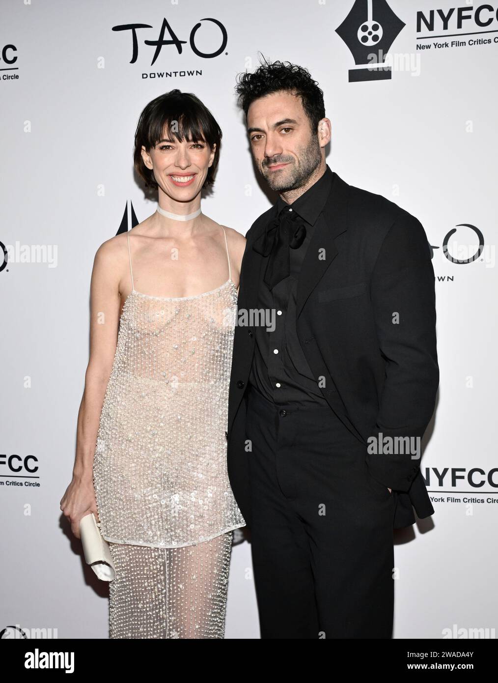 Actors Rebecca Hal, left, and Morgan Spector, attend the New York Film ...