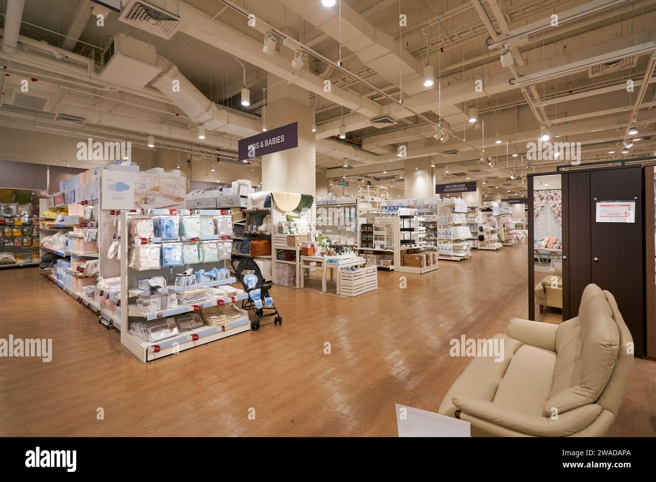 KUALA LUMPUR, MALAYSIA - MAY 27, 2023: inside Nitori store in LaLaport ...