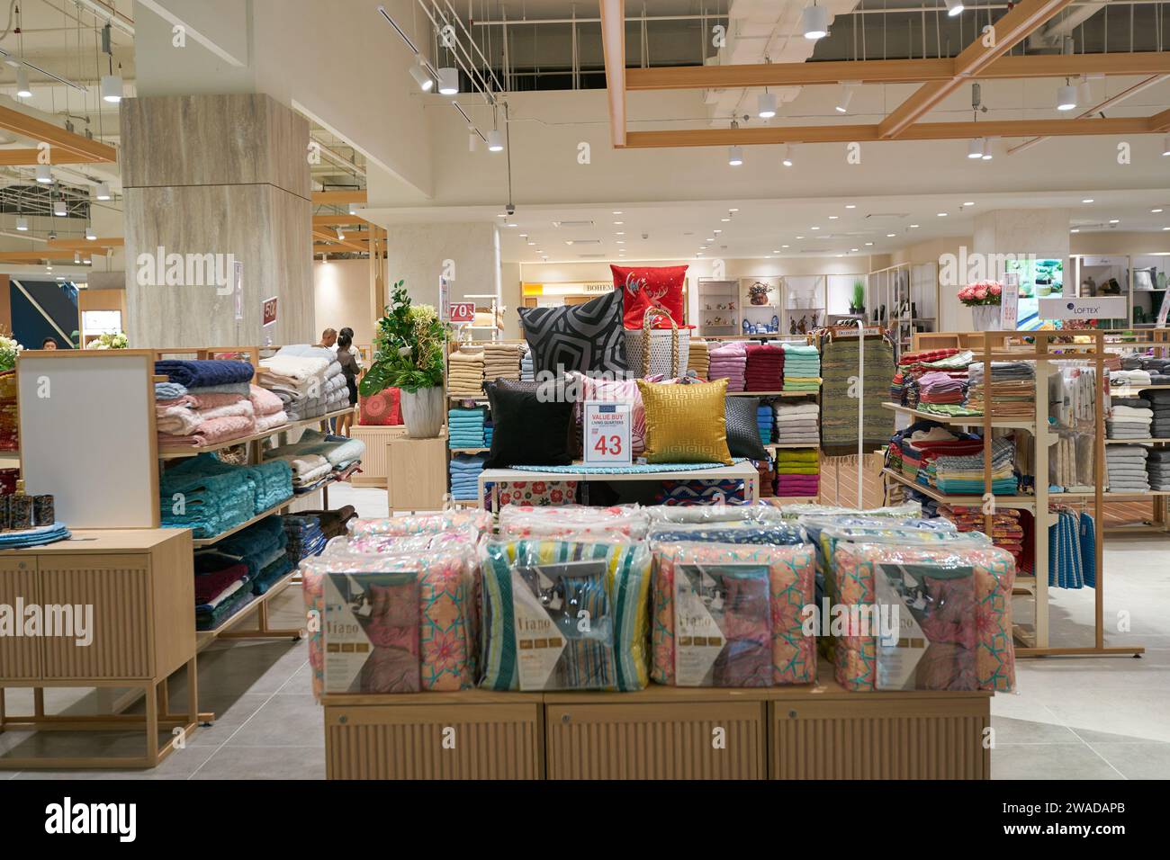 KUALA LUMPUR, MALAYSIA - MAY 27, 2023: interior shot of Metrojaya ...