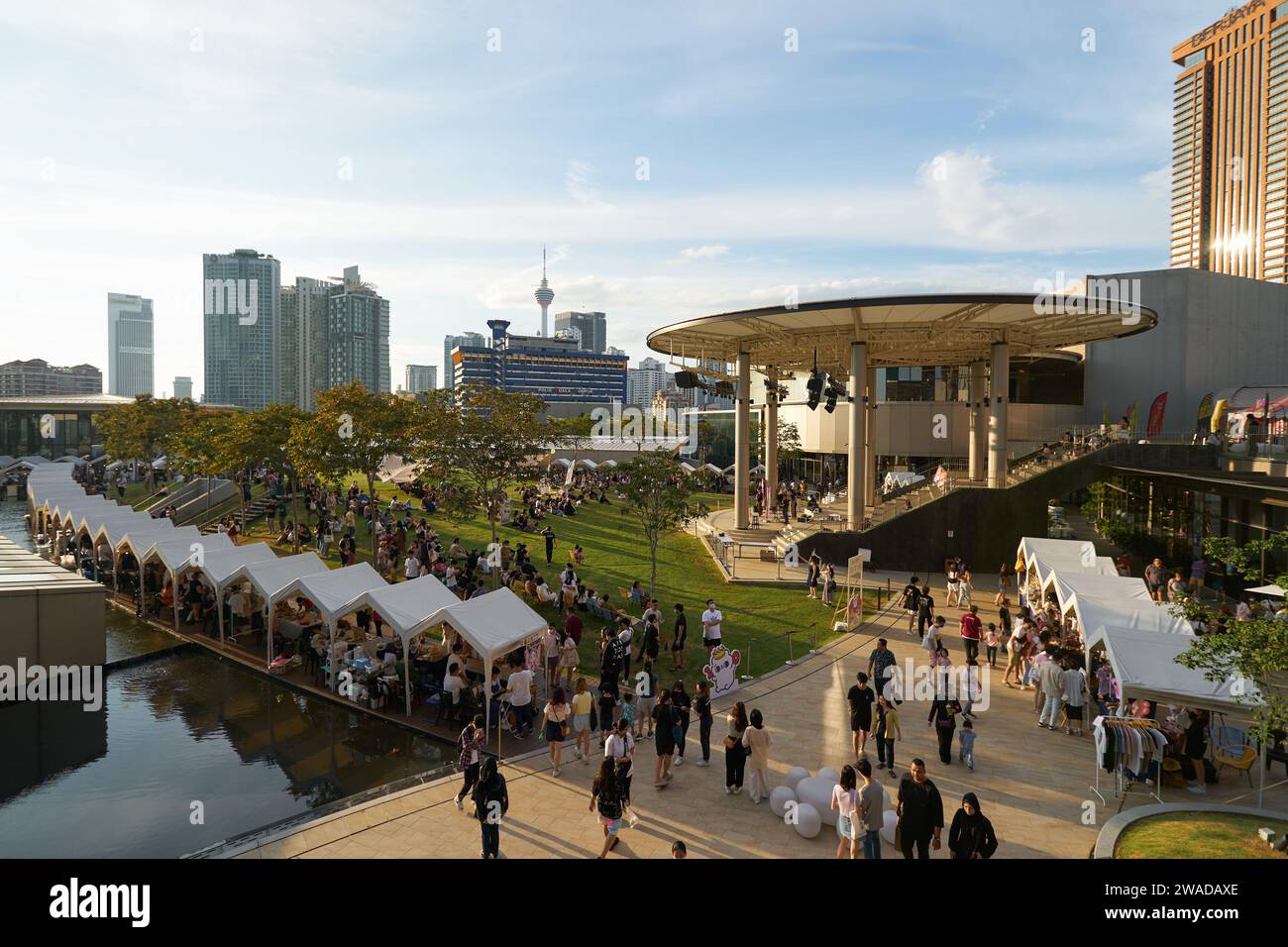 KUALA LUMPUR, MALAYSIA - CIRCA MAY, 2023: pop-up market in the Central ...