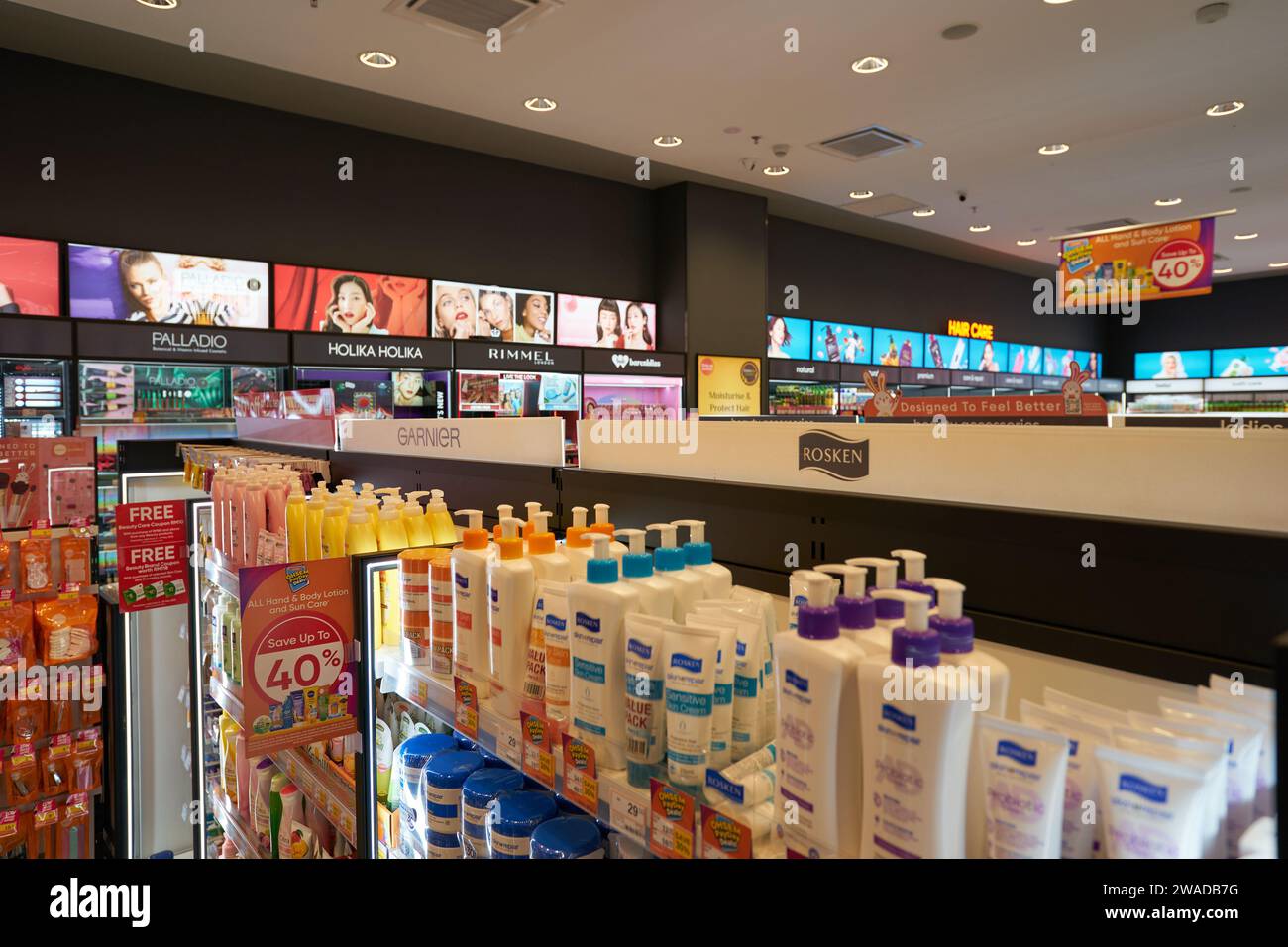 KUALA LUMPUR, MALAYSIA - MAY 27, 2023: interior shot of Guardian store ...