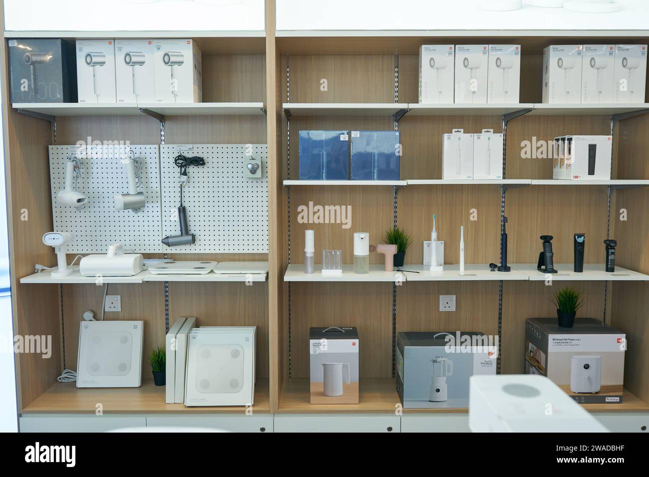 KUALA LUMPUR, MALAYSIA - MAY 27, 2023: goods on display at Xiaomi ...