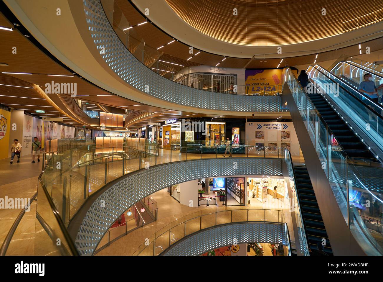 KUALA LUMPUR, MALAYSIA - MAY 27, 2023: interior shot of LaLaport Bukit ...