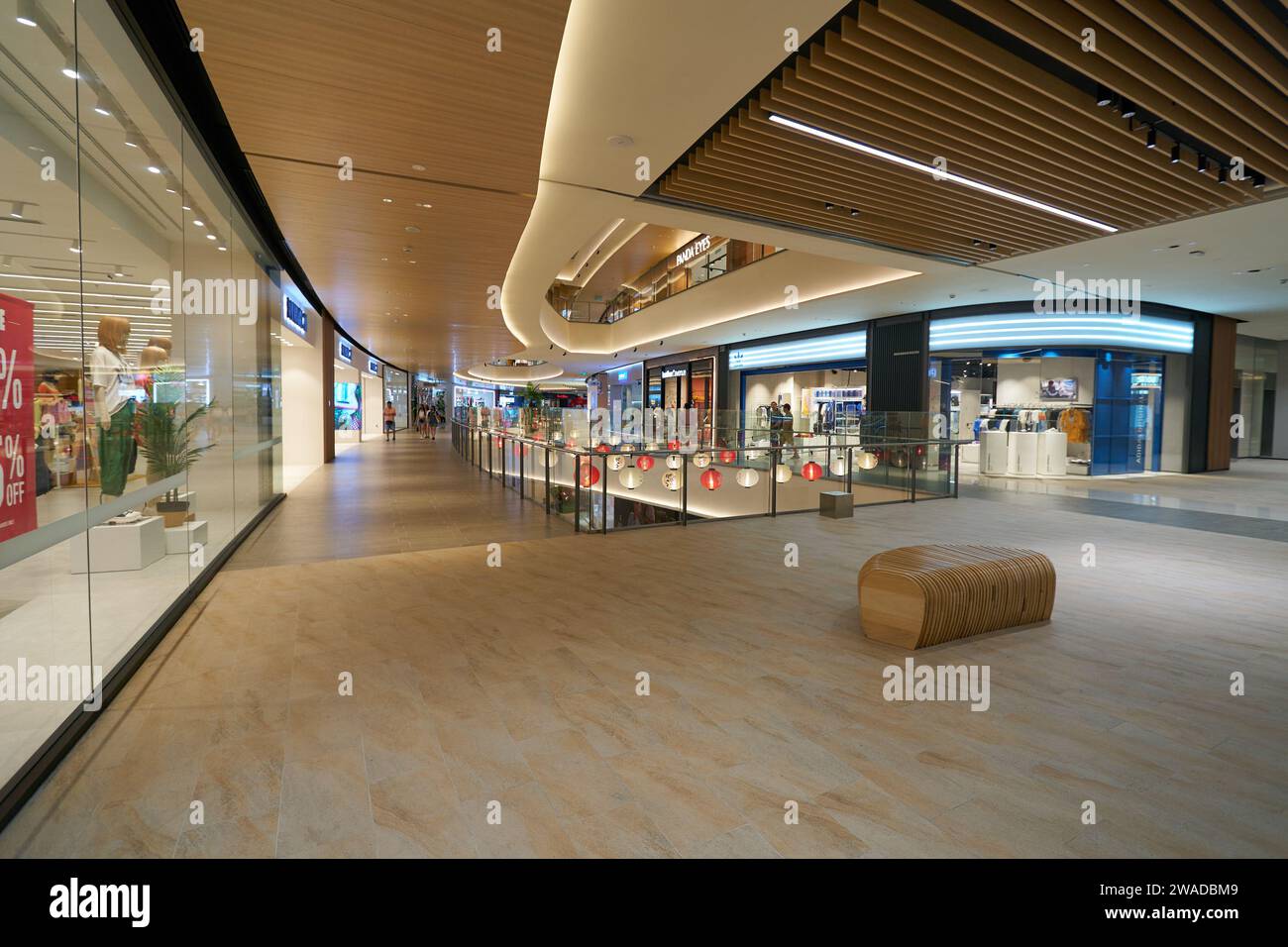 KUALA LUMPUR, MALAYSIA - MAY 27, 2023: interior shot of LaLaport Bukit ...