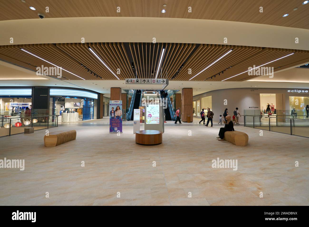 KUALA LUMPUR, MALAYSIA - MAY 27, 2023: interior shot of LaLaport Bukit ...