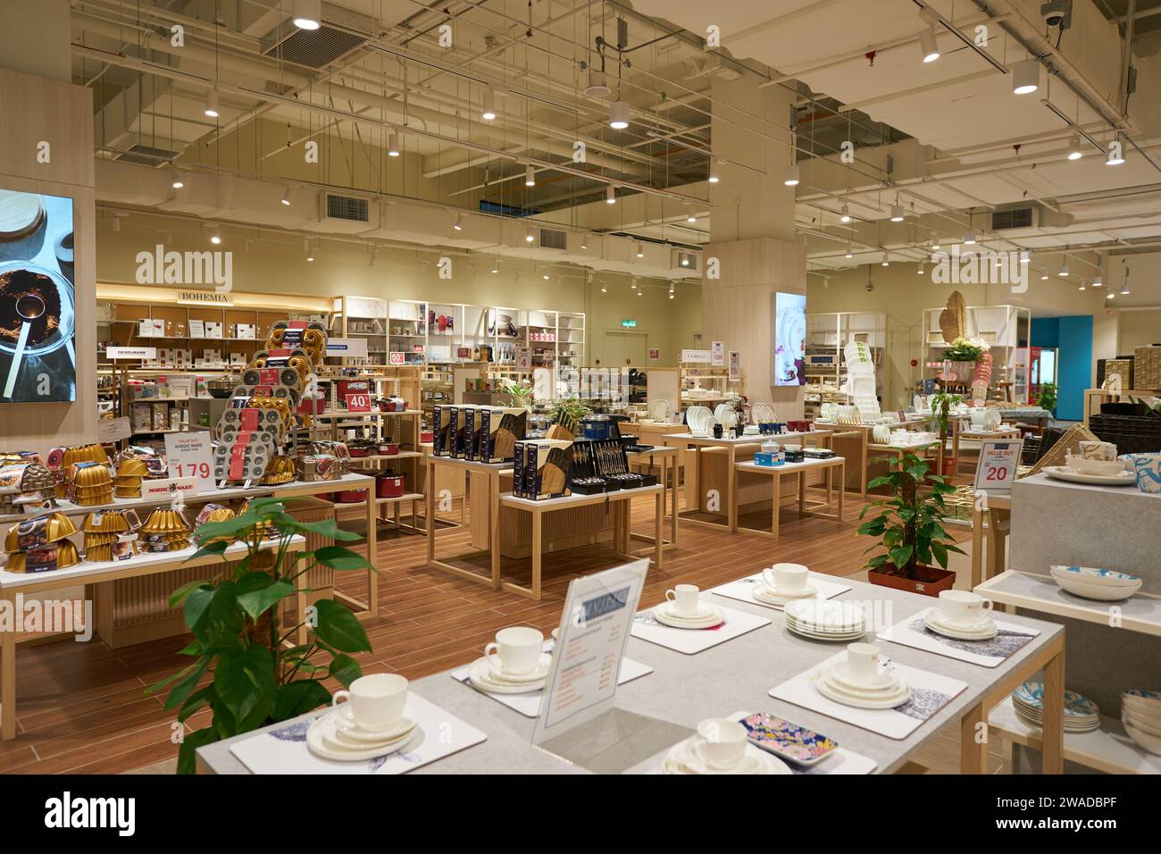 KUALA LUMPUR, MALAYSIA - MAY 27, 2023: interior shot of Metrojaya ...
