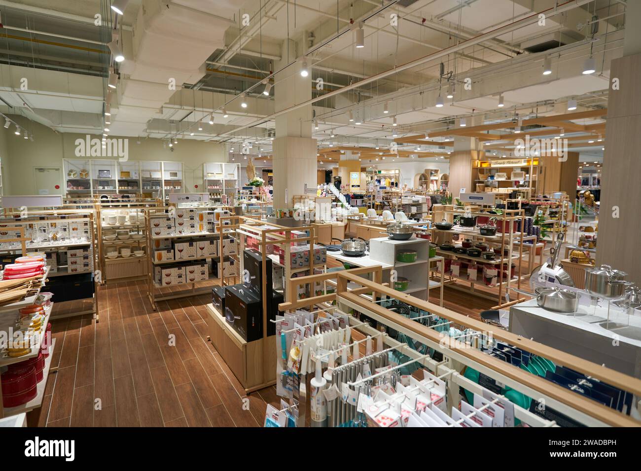 KUALA LUMPUR, MALAYSIA - MAY 27, 2023: interior shot of Metrojaya ...