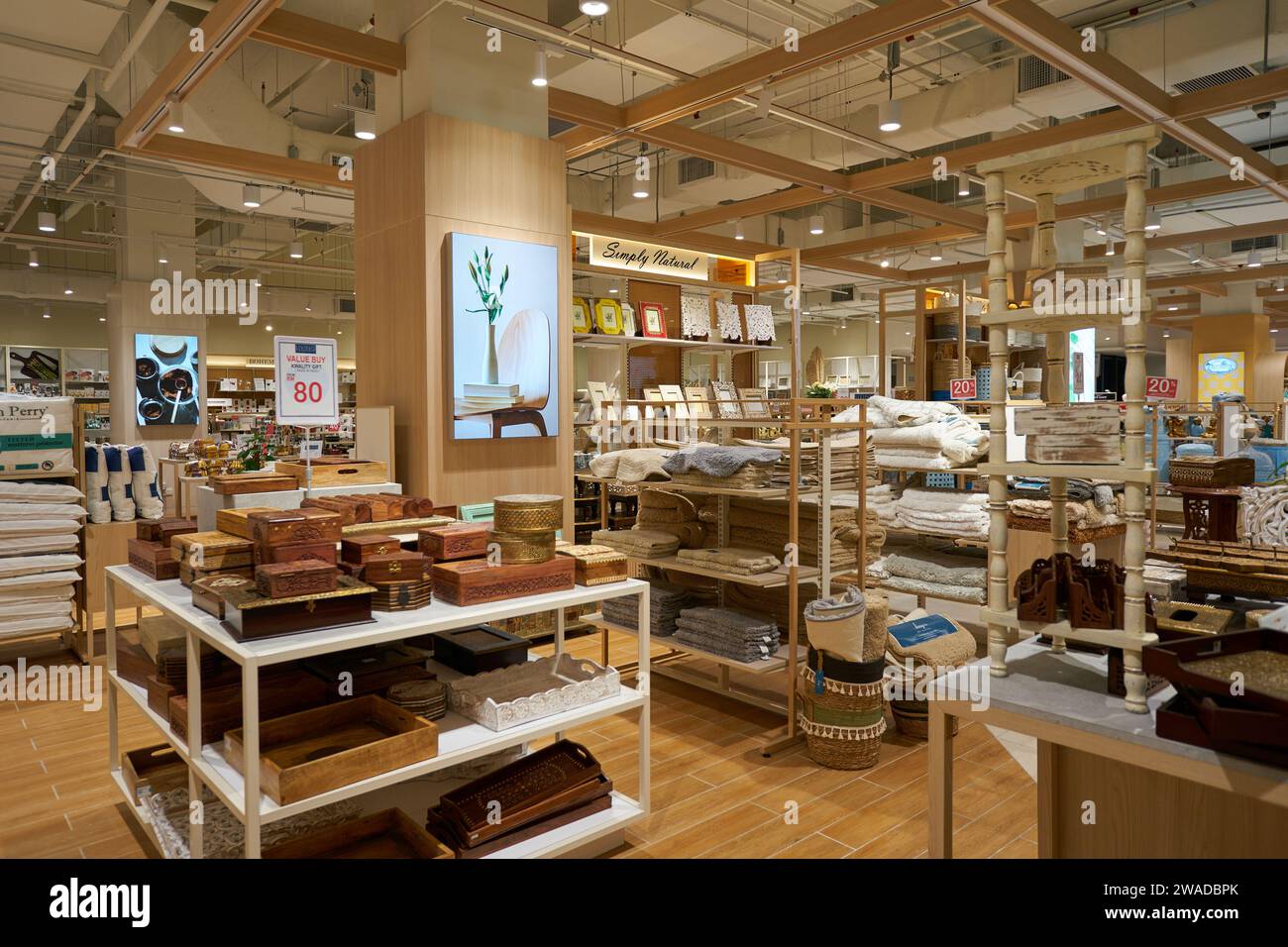 KUALA LUMPUR, MALAYSIA - MAY 27, 2023: interior shot of Metrojaya ...