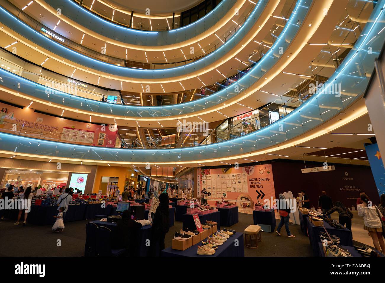 KUALA LUMPUR, MALAYSIA - MAY 27, 2023: interior shot of LaLaport Bukit ...