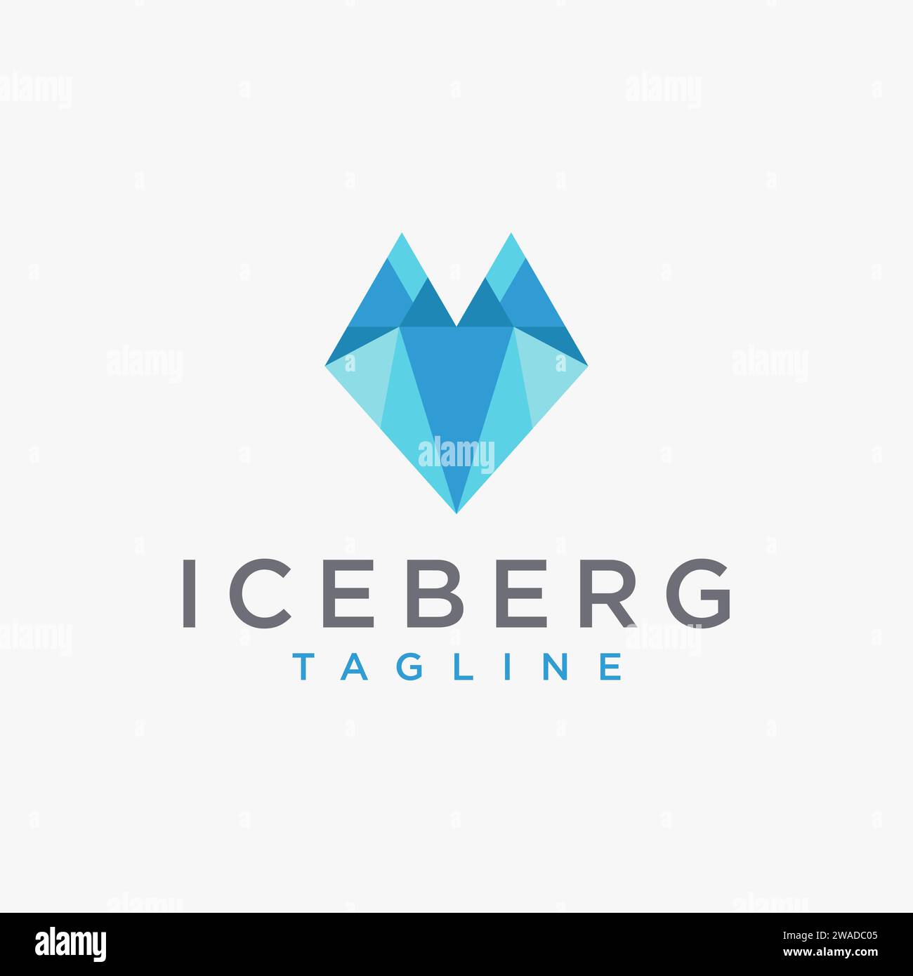 Abstract modern fox iceberg logo icon inspiration Stock Vector Image ...