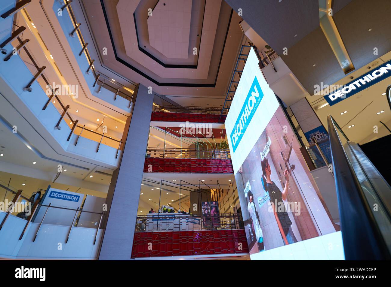 KUALA LUMPUR, MALAYSIA - MAY 29, 2023: Decathlon KL City Centre in ...