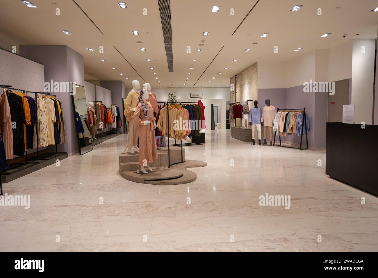 KUALA LUMPUR, MALAYSIA - MAY 29, 2023: inside Shoppes at Four Seasons ...