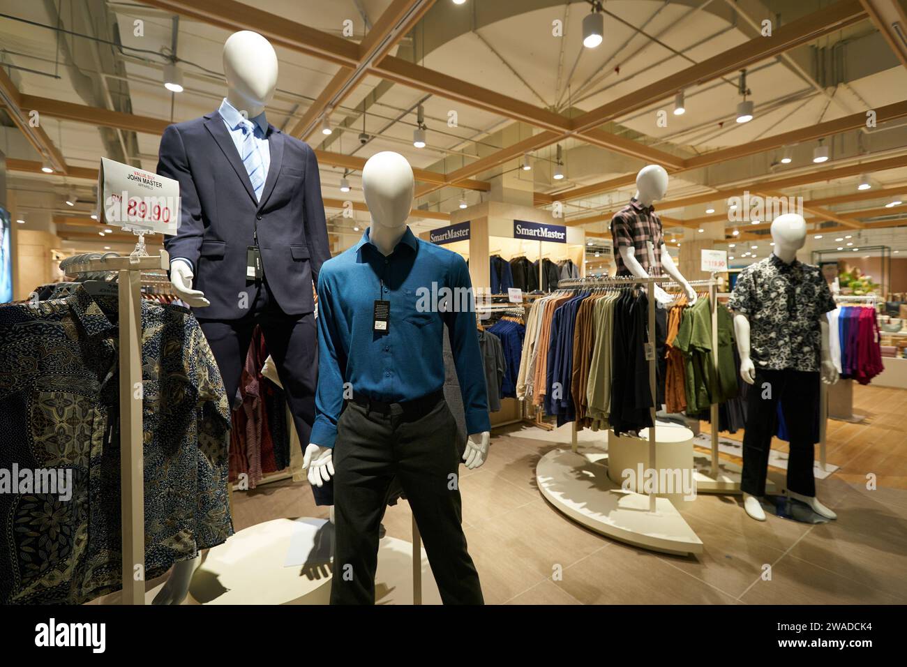 KUALA LUMPUR, MALAYSIA - MAY 27, 2023: dressed mannequins on display at ...