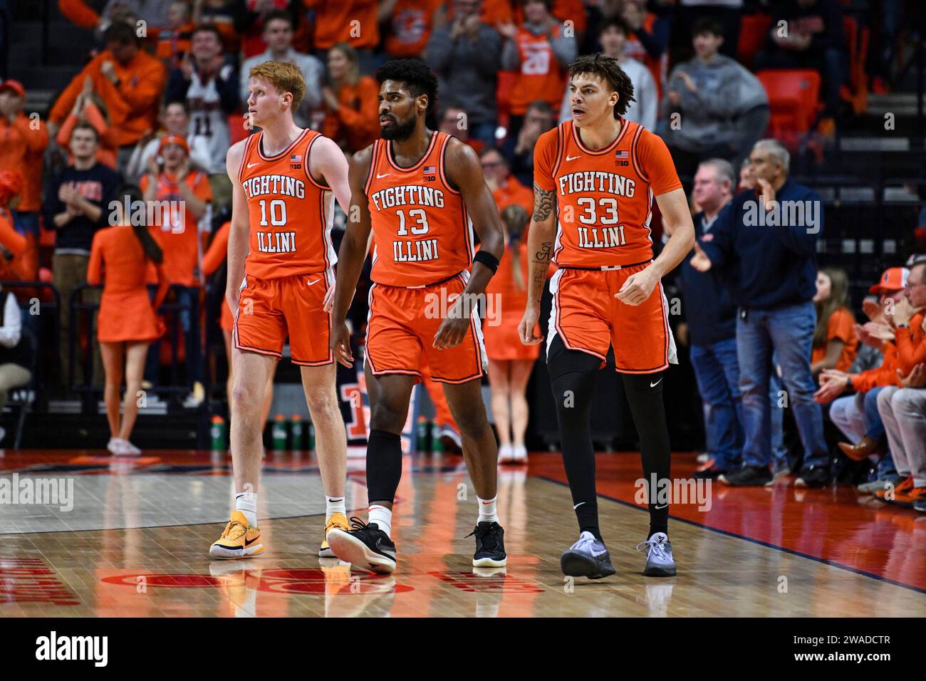 CHAMPAIGN, IL - JANUARY 02: Illinois guard Luke Goode (10), guard ...