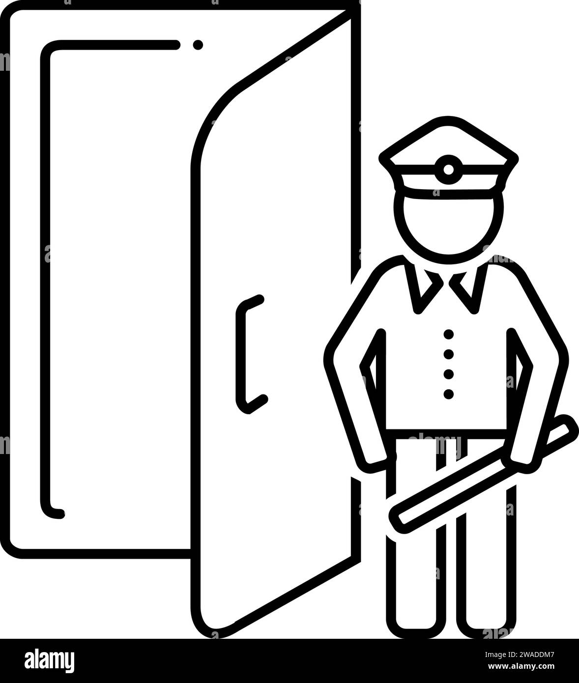 Doorman icon hi-res stock photography and images - Alamy