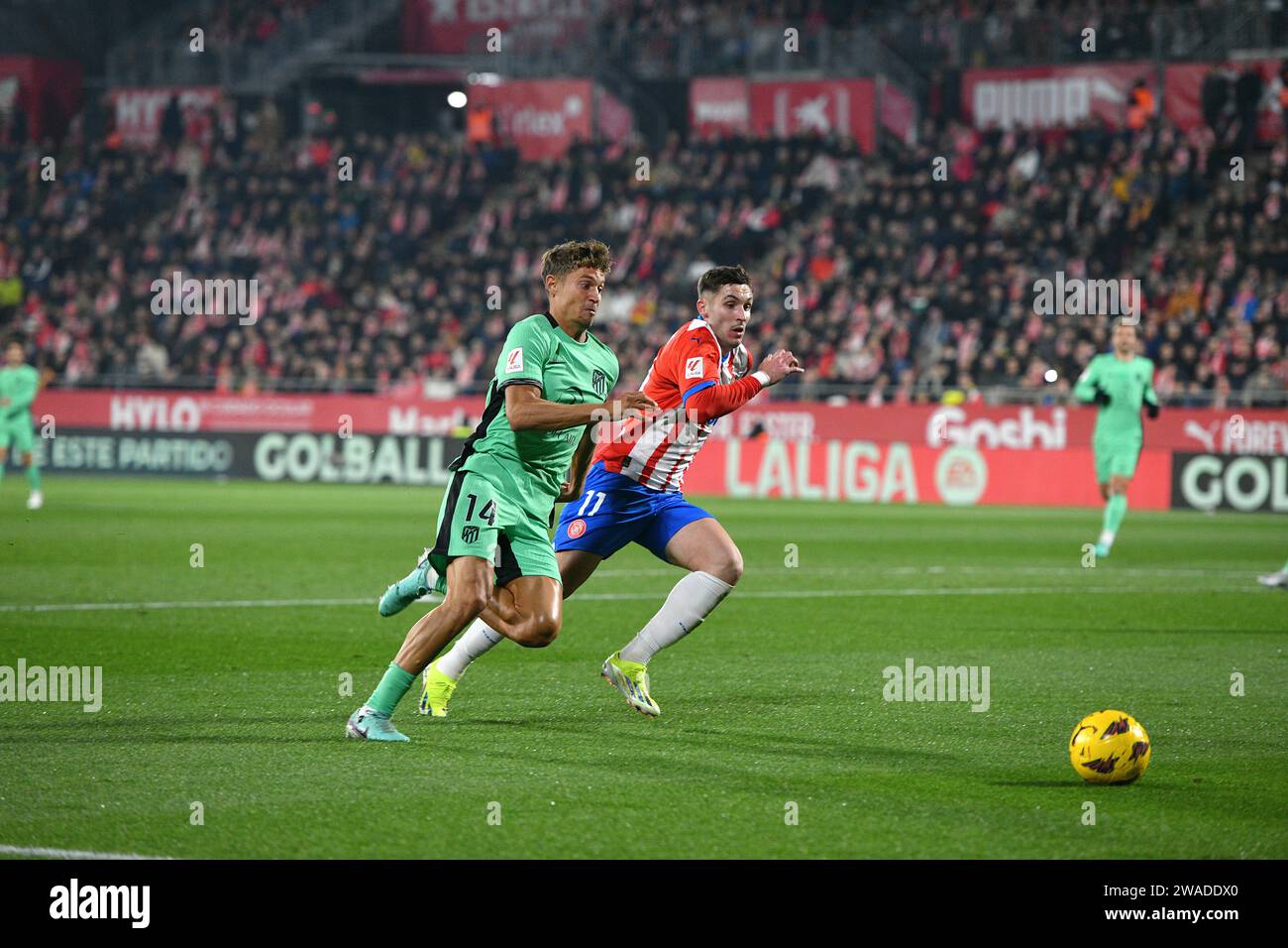 Girona, Esp. 03rd Jan, 2024. GIRONA FC-ATLÉTICO DE MADRID January 03, 2024 Marcos Llorente (14 ...