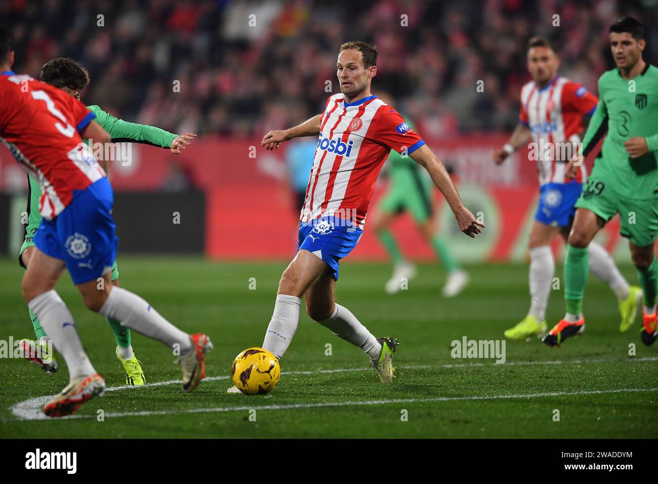 Girona, Esp. 03rd Jan, 2024. GIRONA FC-ATLÉTICO DE MADRID January 03, 2024 Blind (17) of Girona ...