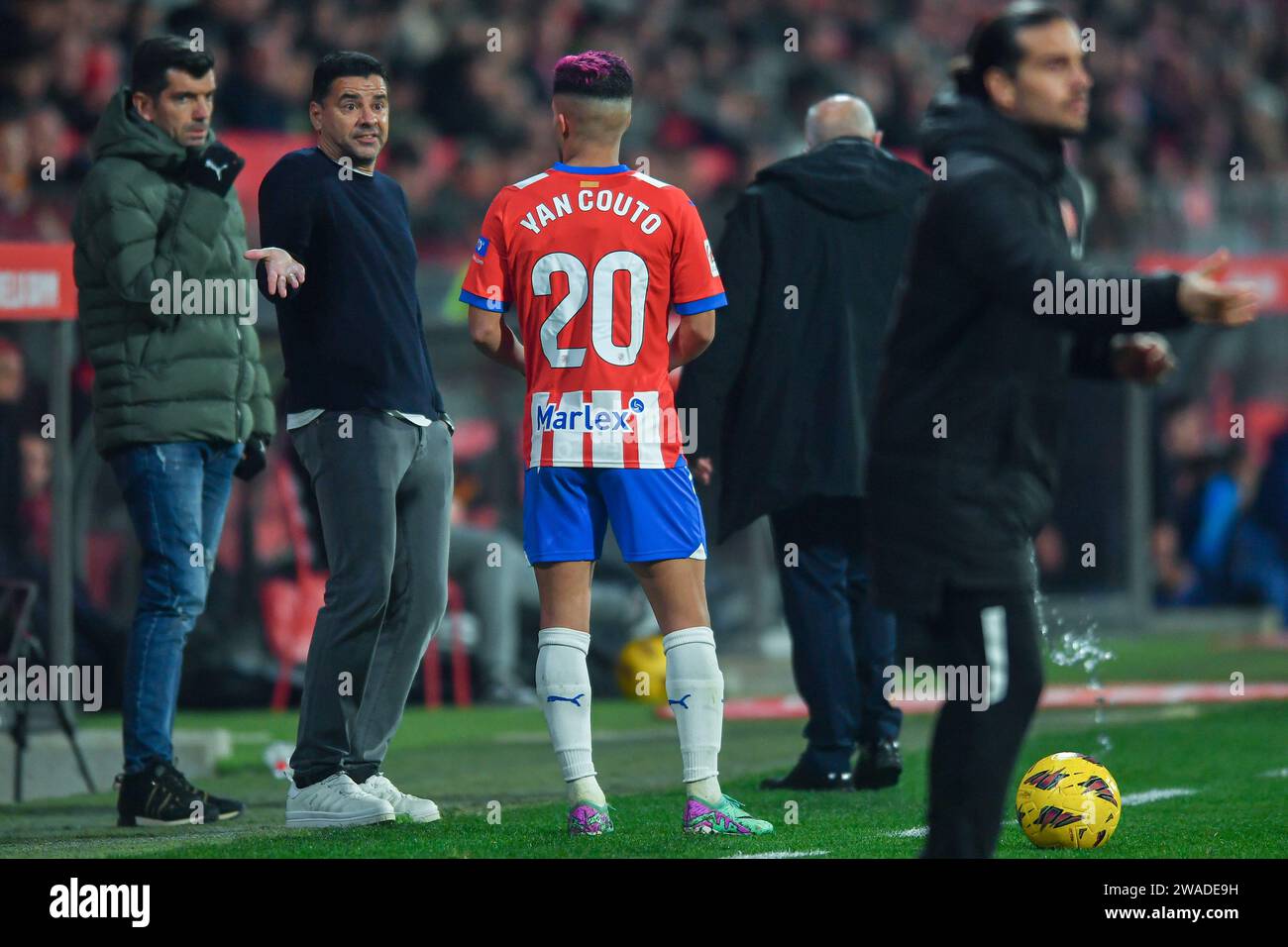 Girona, Esp. 03rd Jan, 2024. GIRONA FC-ATLÉTICO DE MADRID January 03, 2024 Míchel Sánchez head ...