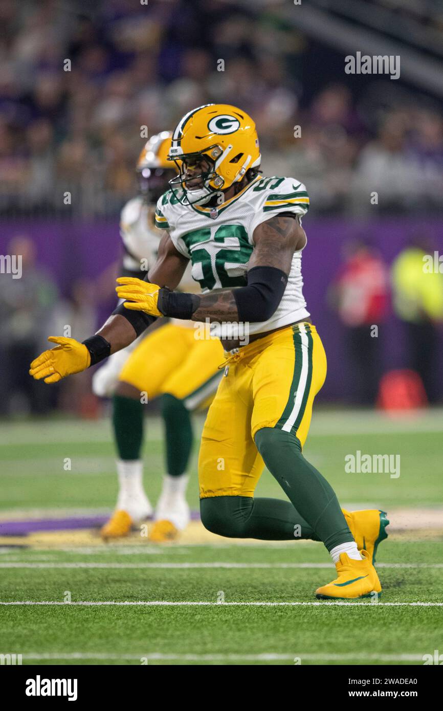 Green Bay Packers Rashan Gary during an NFL game, Sunday, Dec. 31, 2023 ...