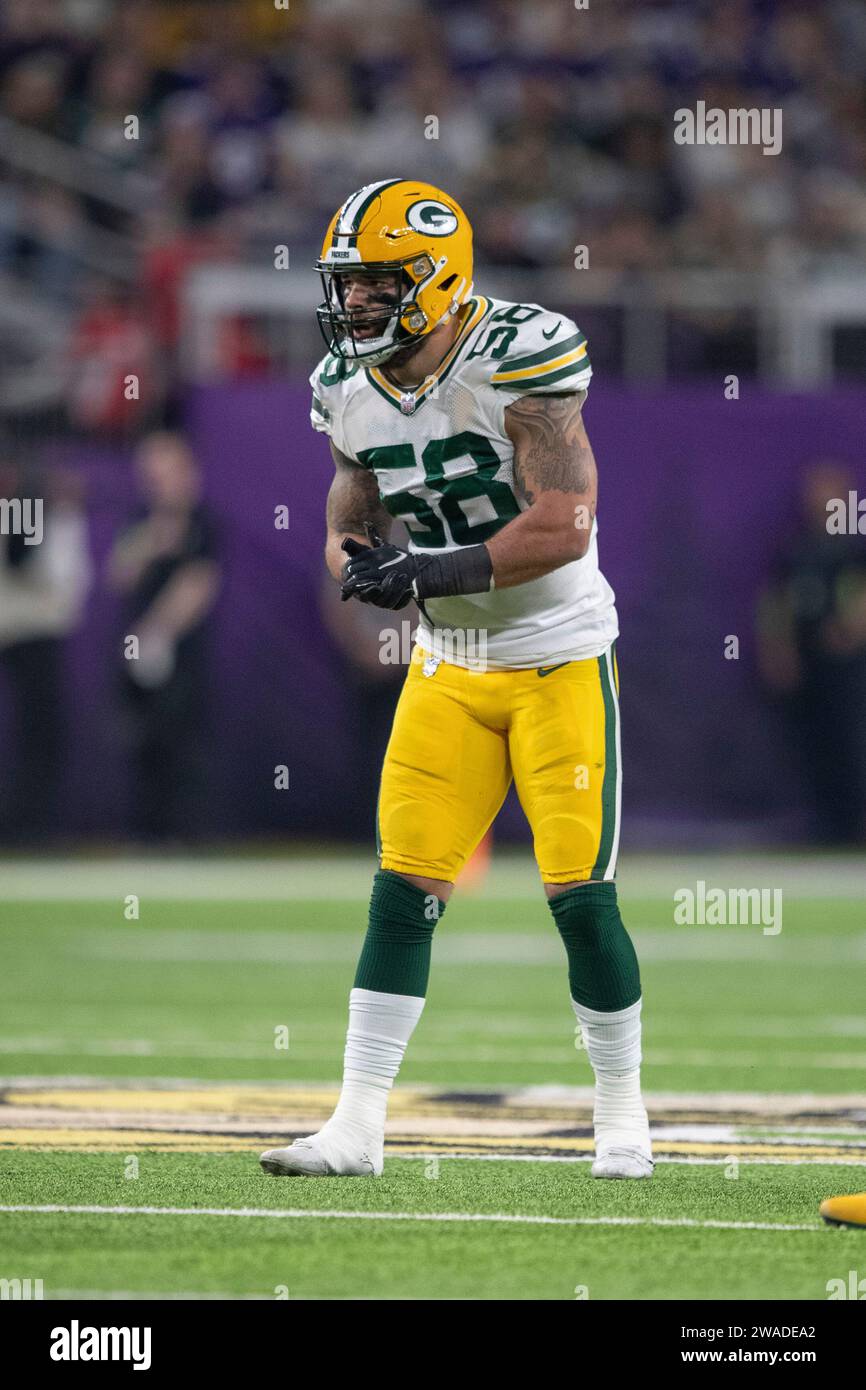 Green Bay Packers Isaiah McDuffie during an NFL game, Sunday, Dec. 31 ...