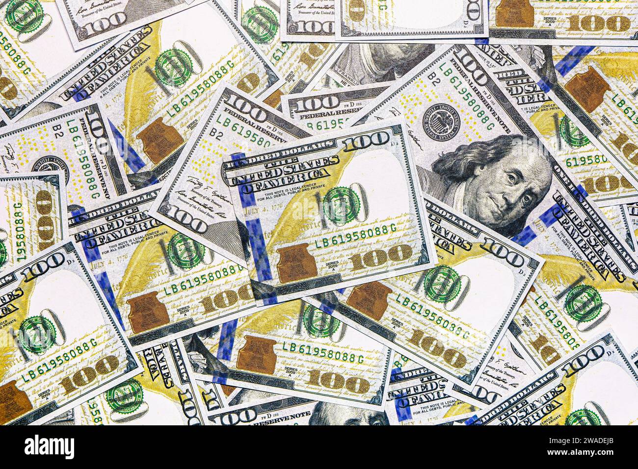 Banknote US currency American dollars as a symbol of prosperity and ...