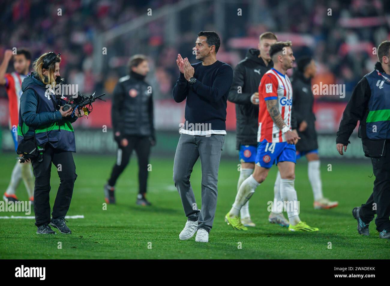Girona, Esp. 03rd Jan, 2024. GIRONA FC-ATLÉTICO DE MADRID January 03, 2024 Míchel Sánchez head ...
