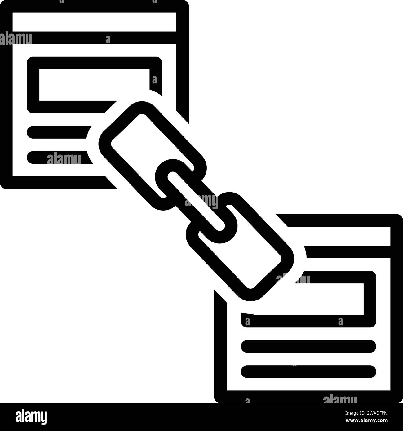 Link building vector vectors hi-res stock photography and images - Alamy