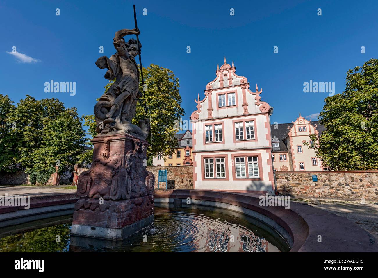Fountain figure of St George, St George's Fountain, Kavaliersbau ...