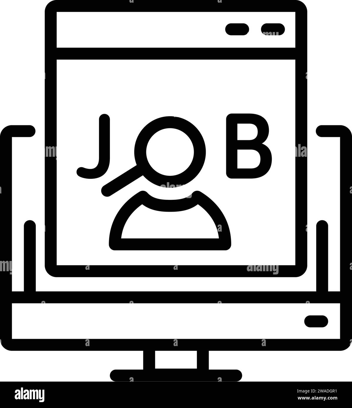 Icon for job search Stock Vector Image & Art - Alamy