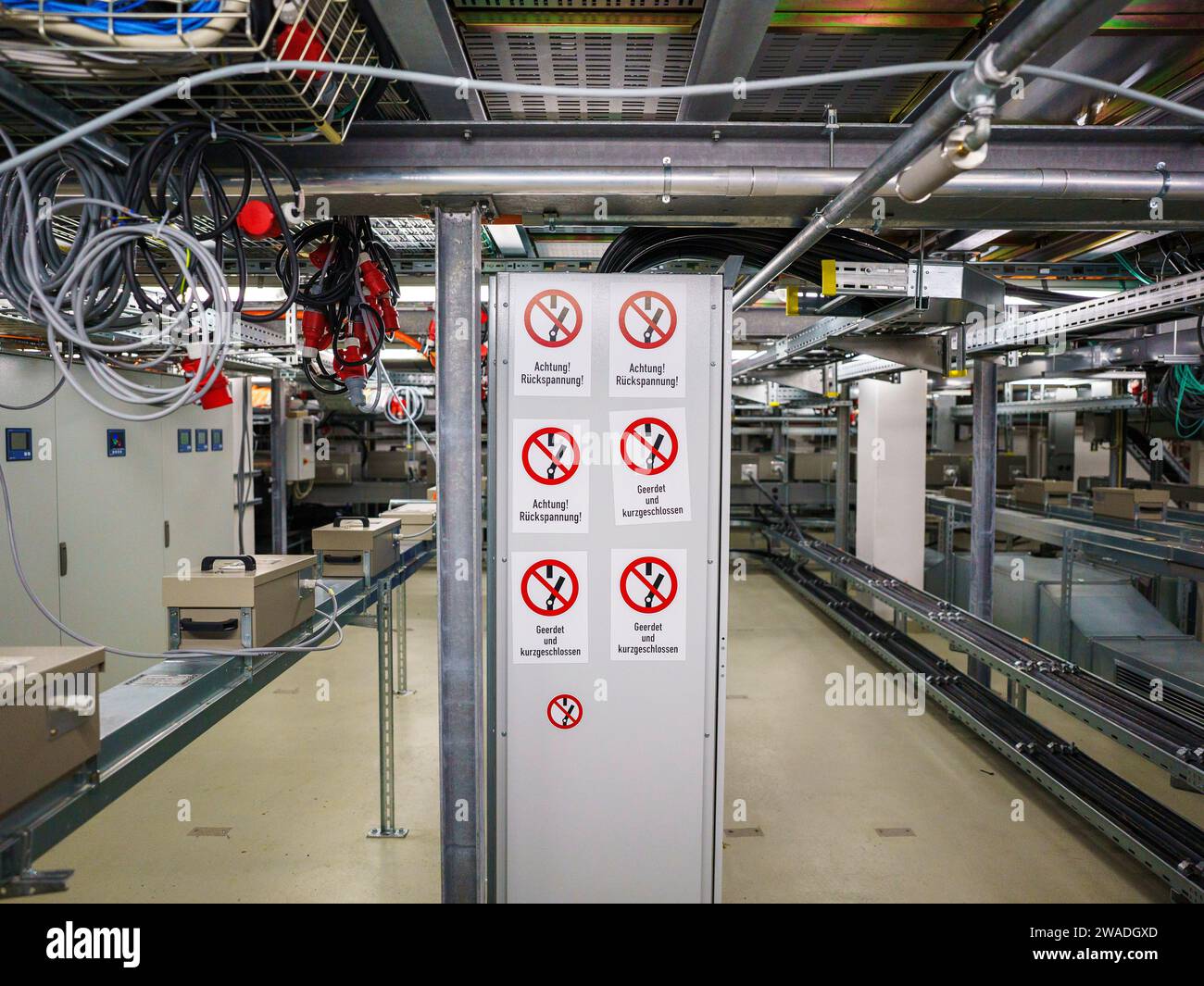 Offenbach, Germany. 21st Dec, 2023. Below the computer system is a ...