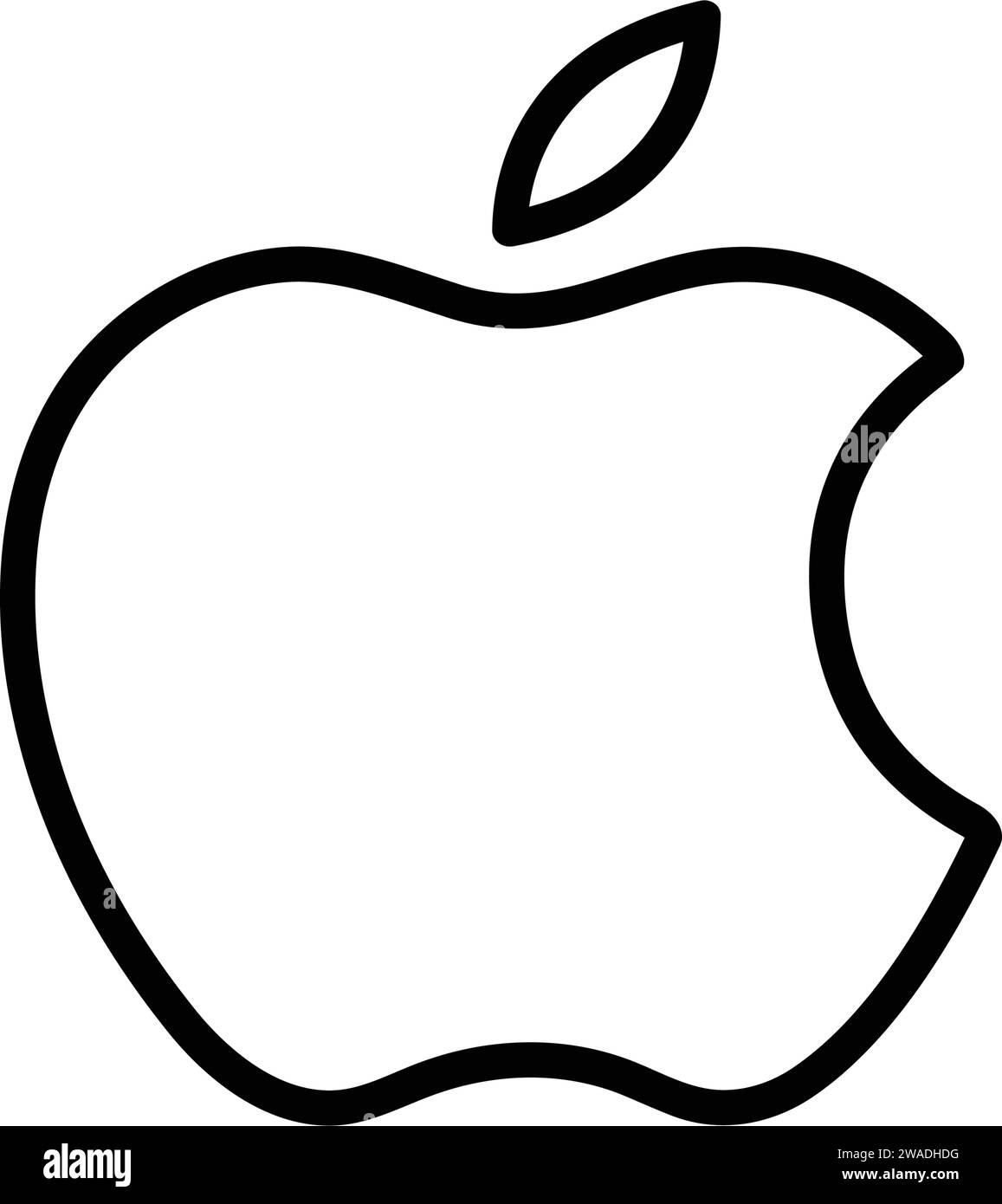 Apple app logo Black and White Stock Photos & Images - Alamy