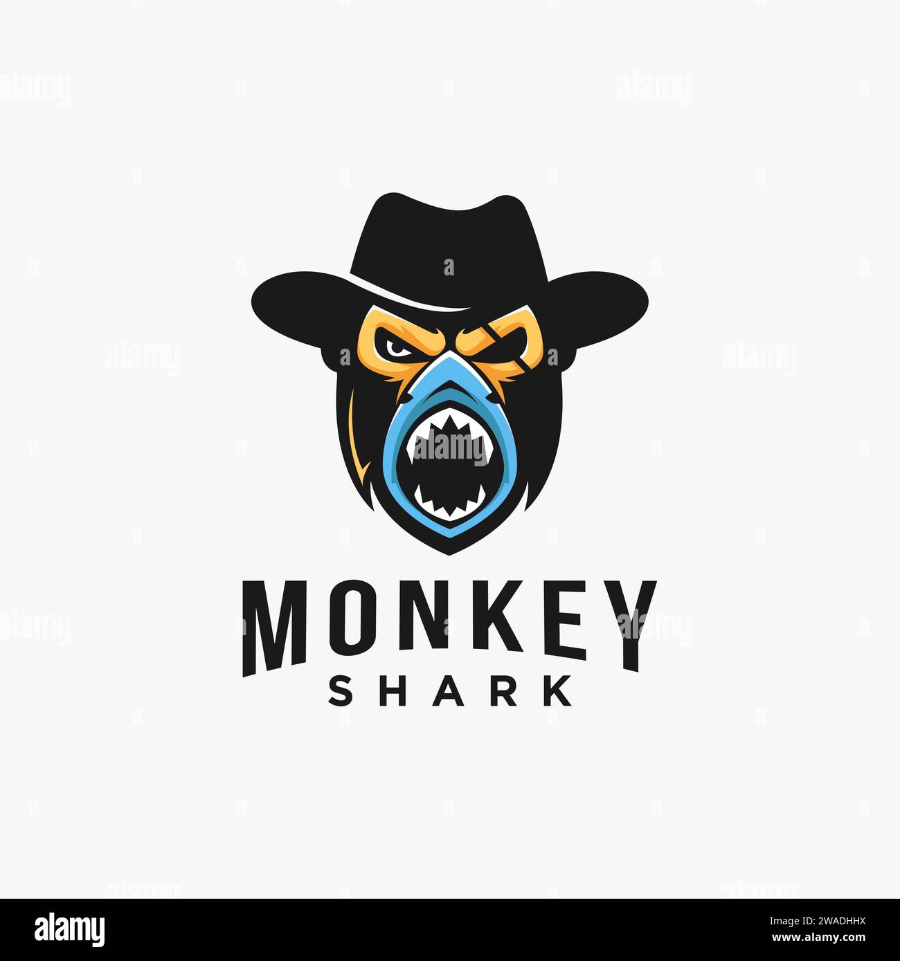 Chimpanzee mouth Stock Vector Images - Alamy